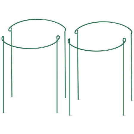DEDC 4 Pieces Green Half Round Garden Plant Support Garden Hoop Plant ...