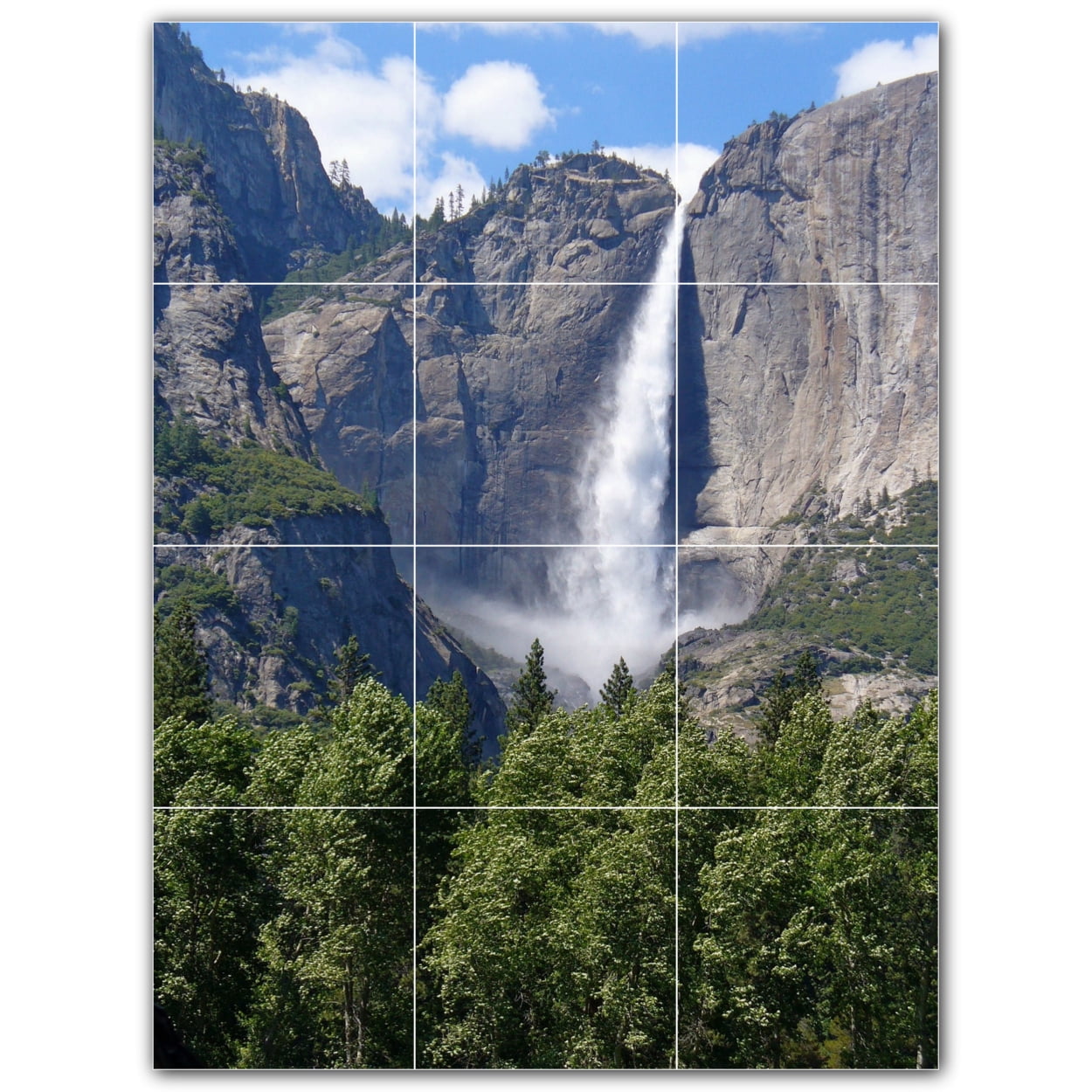 Picture-Tiles.com: Waterfalls Ceramic Tile Wall Mural WAL501121-34M. 18 ...