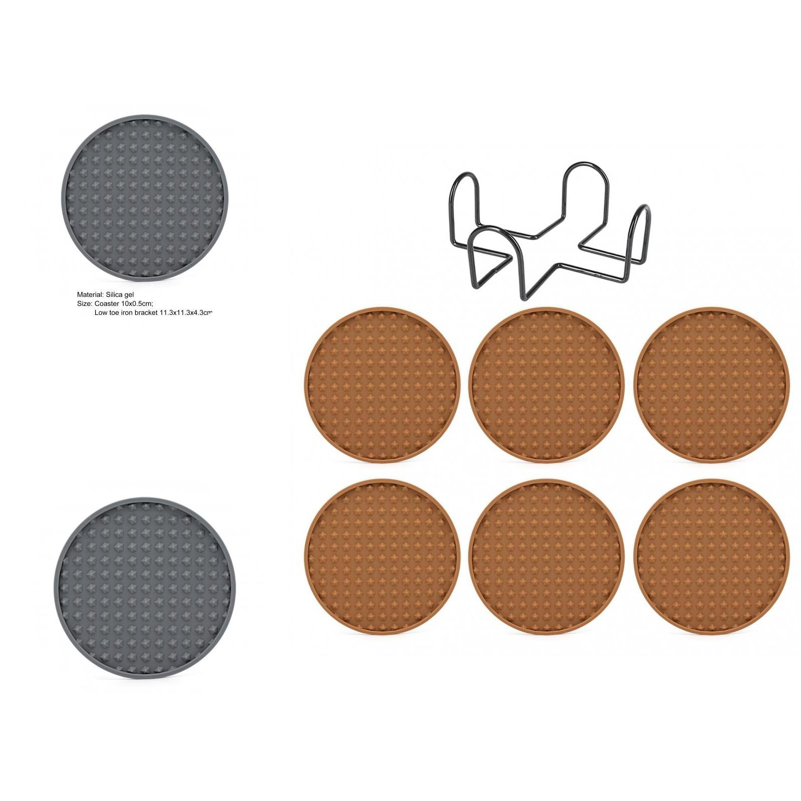 Click here for Unbranded 6pcs Drink Coasters With Holder Anti-Sca... prices