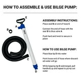 Manual Bilge Pump for Boats Kayak Canoe Hand Water Pump | Hand Pumps ...