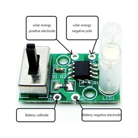TB&W 3.7V Lithium Battery Control Board Solar Jar Lamp Controller ...