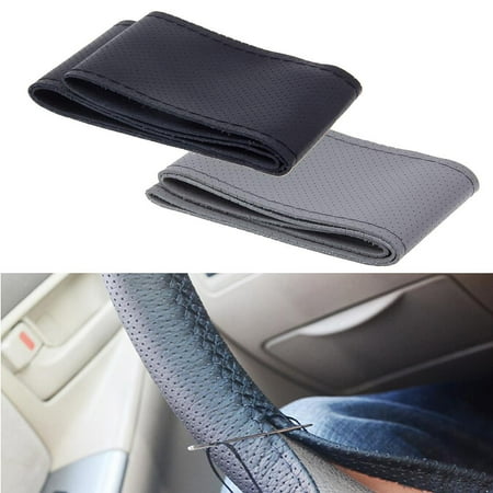 Leather Car Steering Wheel Cover Stitch On Auto Car Stitch On Wrap ...