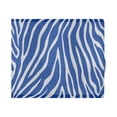 Blue Zebra Pattern Door Curtain Sheer Privacy Light Filtering Window ...