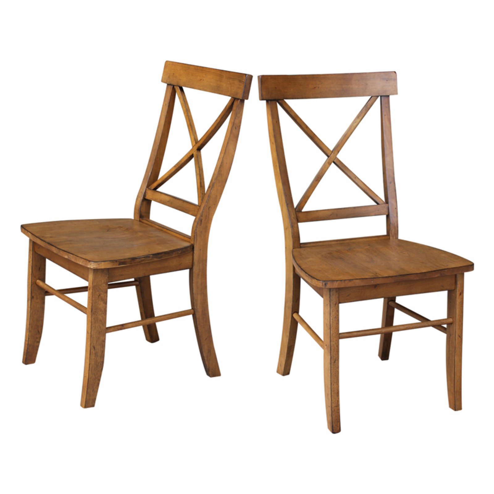 X-Back Chair with Solid Wood Seat - Walmart.com