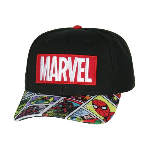 Marvel Mens' Comic Scenes Halftone Precurve Snapback Cap Hat OSFM ...