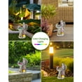 JahyShow Solar Angel Figurine with Color Changing Light - Resin Statue ...
