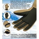 Alpine Swiss Mens Waterproof Gauntlet Snow Ski Gloves Winter Sport ...