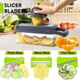 Camkey Vegetable Chopper Slicer 14 in 1 Multi-Functional Veggie Dicer ...
