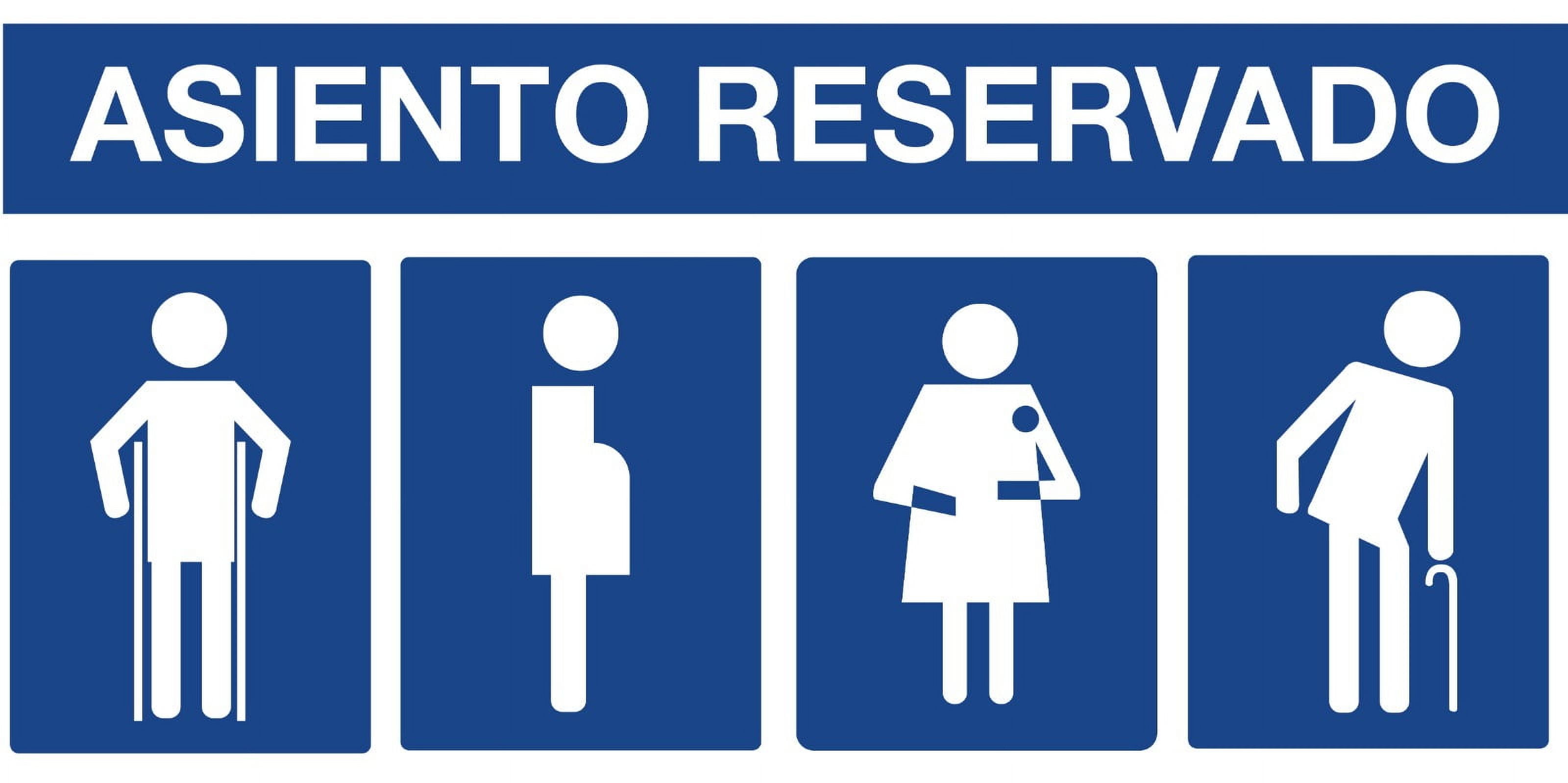 Señal: "Asiento reservado para mujeres embarazadas, con bebés, personas ...