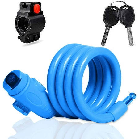 Spiral Cable Lock,Cable Coiled Lock,Bike Anti-Theft Chains Anti-Theft ...