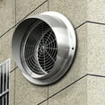 Stainless Steel Wall Ceiling Exhaust Duct Cover Vent Cap Waterproof ...