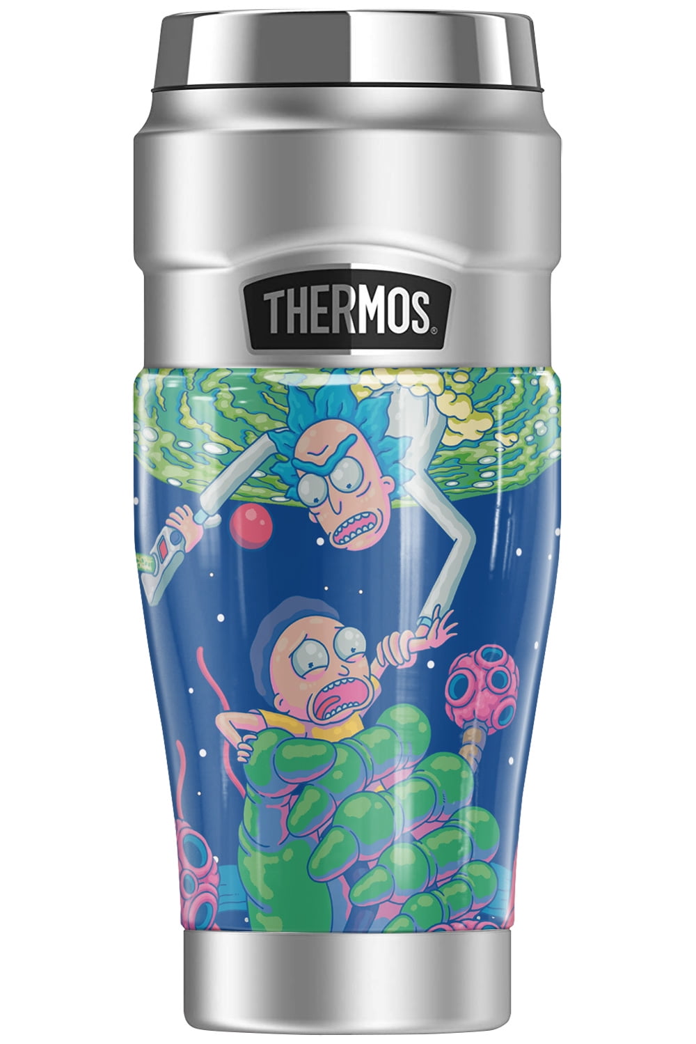 Rick and Morty Rick and Morty Rescue THERMOS STAINLESS KING Stainless Steel Travel Tumbler ...
