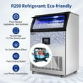 Commercial Ice Maker, Self Cleaning Automatic, 200lbs/24H Stainless ...
