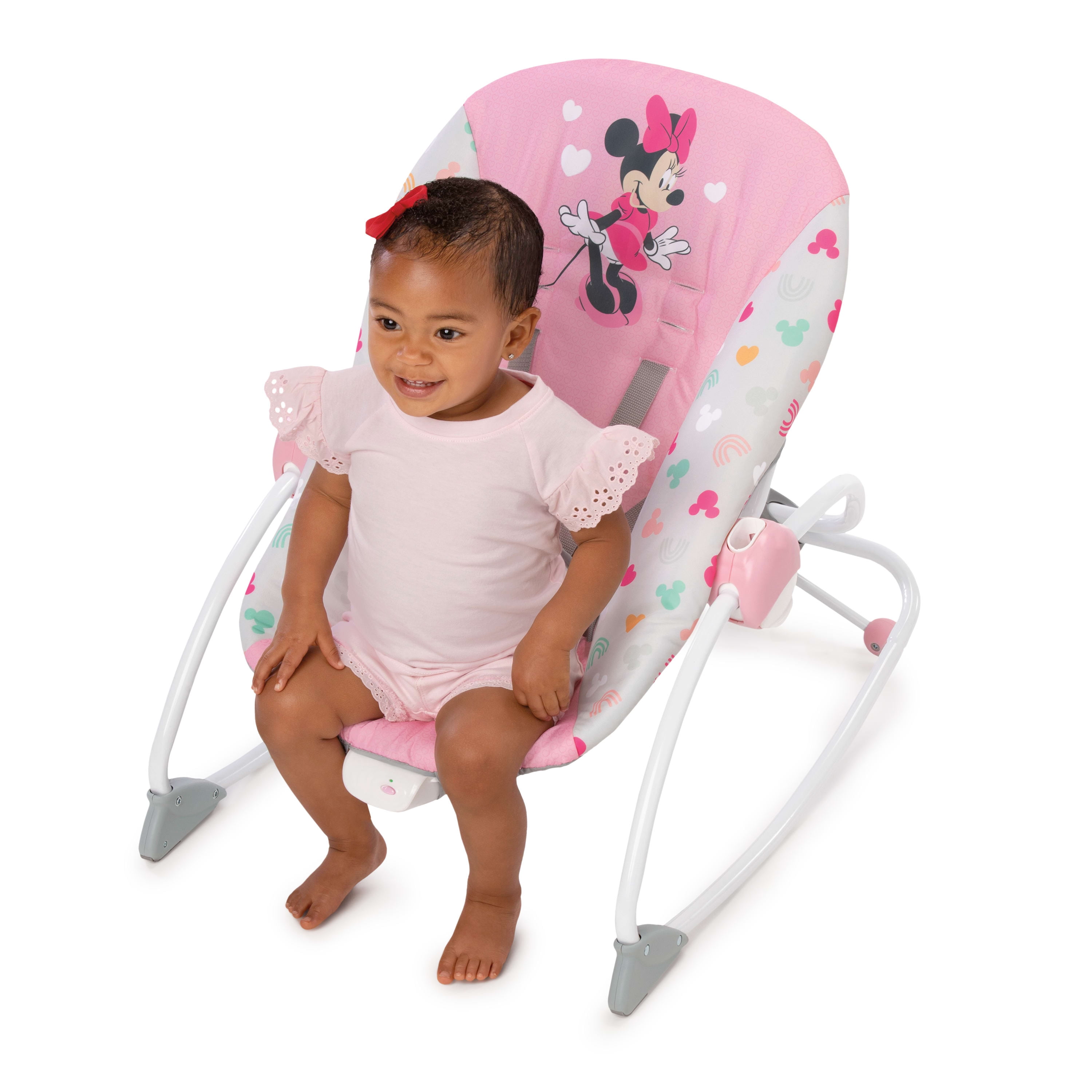 Bright Starts Disney Baby Minnie Mouse Infant To Toddler Rocker Forever ...