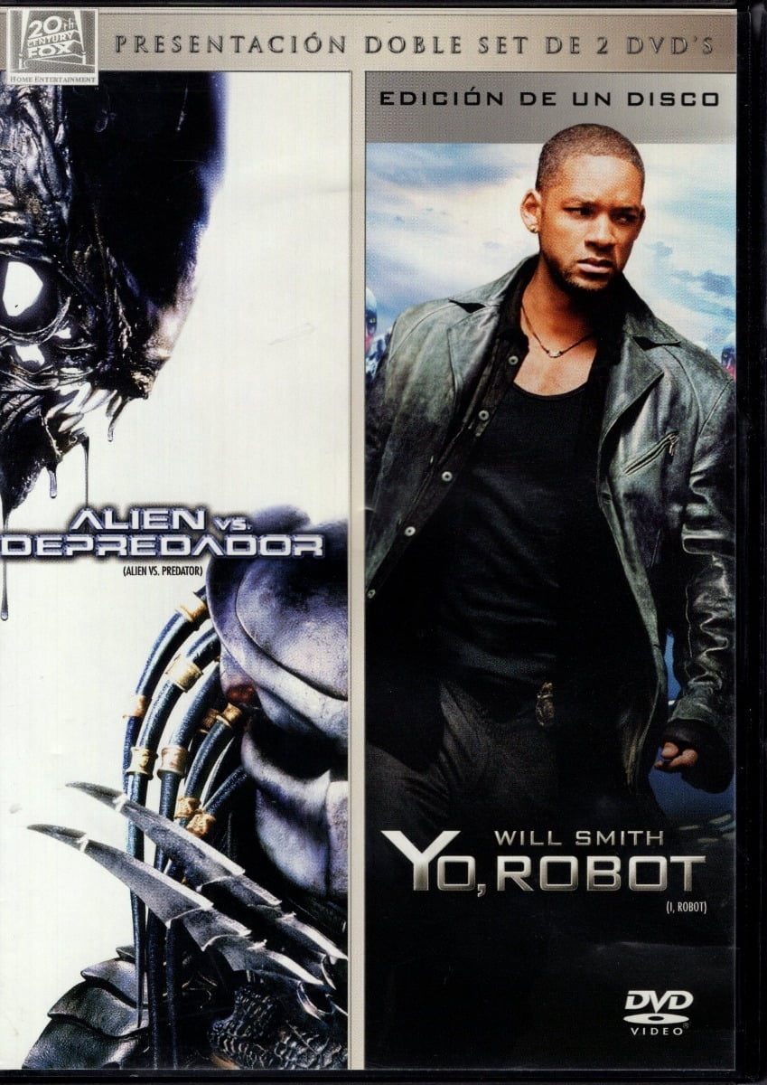 Boxset Alíen Vs Depredador & Yo Robot 2 Películas DVD Fox | Bodega ...