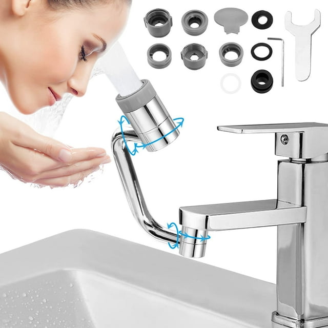 1080 Rotating Faucet Extender,Universal Splash Filterfaucet, Bathroom ...