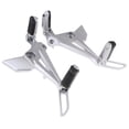 2Pcs Aluminum Alloy Foot Boards Left Right Side Footrest Footpegs ...