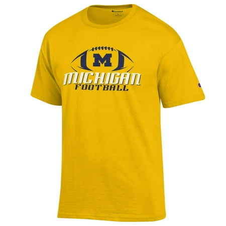 University of Michigan Wolverines Football T shirt NCAA Yellow ...