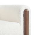 Free Shipping! Noble House Cozy Teddy Fabric Armchair, Cream - Accent ...