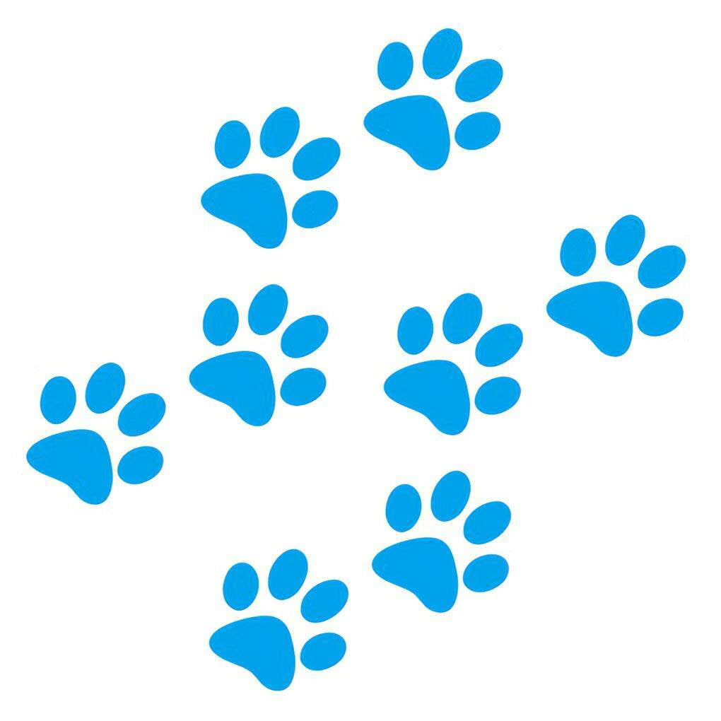 Blue Paw Print Clipart