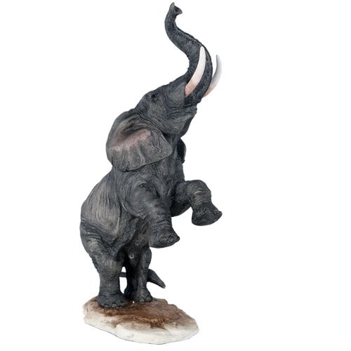 African Elephant Trumpeting Endangered Wildlife Collectible Figurine ...