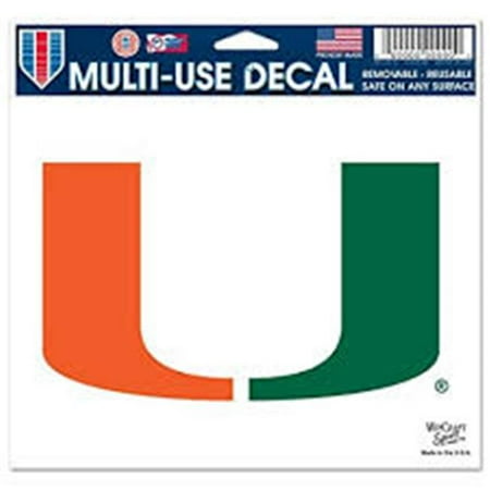 Miami Hurricanes Decal 11x17 Multi Use Stained Glass Style Special ...