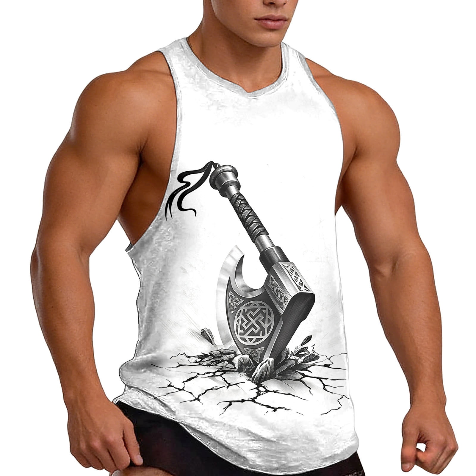 Click here for Wanpidan Graphic Print Muscle Tank Top For Daily C... prices
