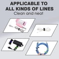 9 silicone twist ties, steel core rubber twist tie set, for cable, wire ...