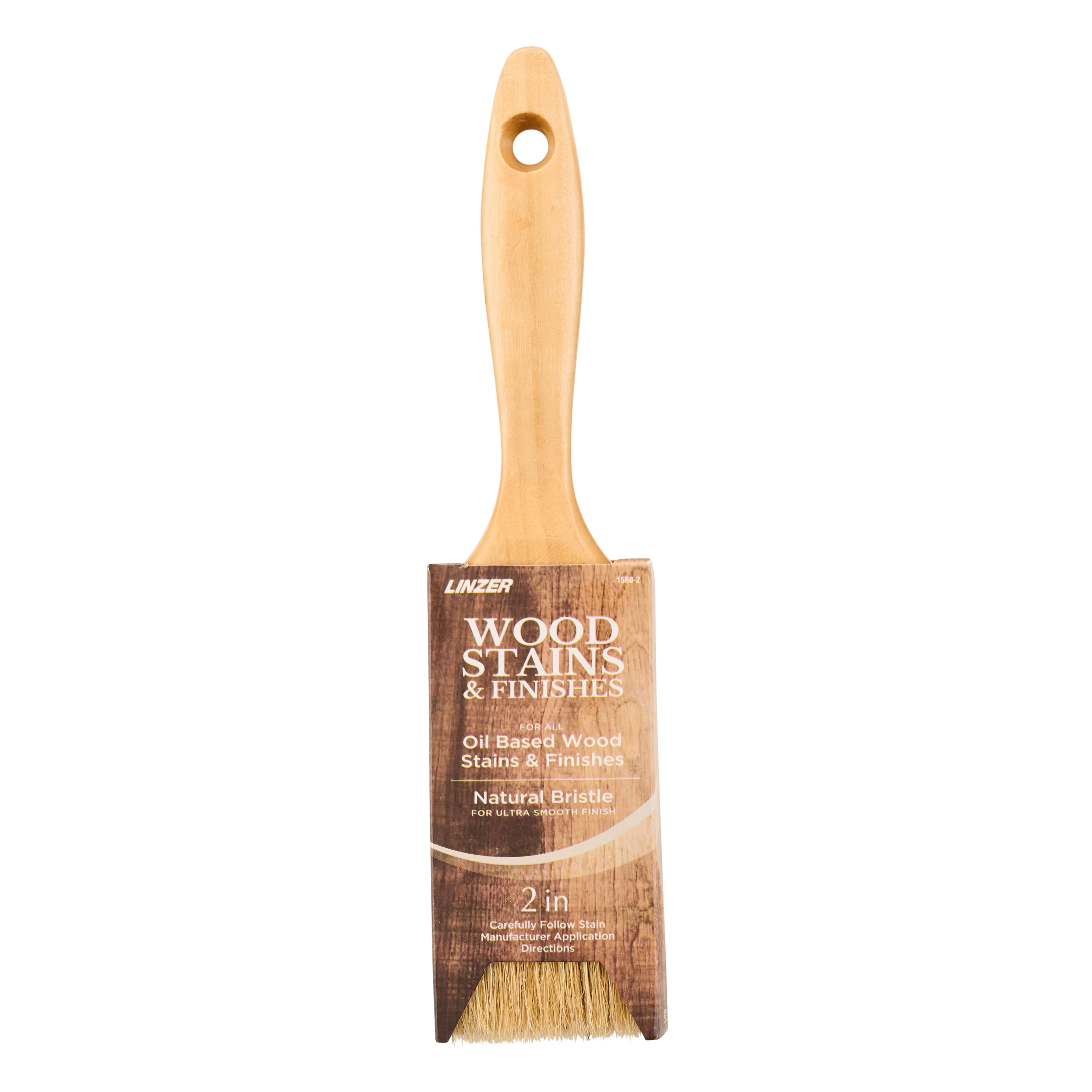 Linzer 2" Wood Oil-Based Stains & Finishes Flat Paint Brush - Walmart.com