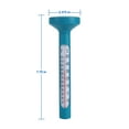 Mainstays Floating Pool Thermometer in Teal, Grey, & White, 2x2x7.75 ...