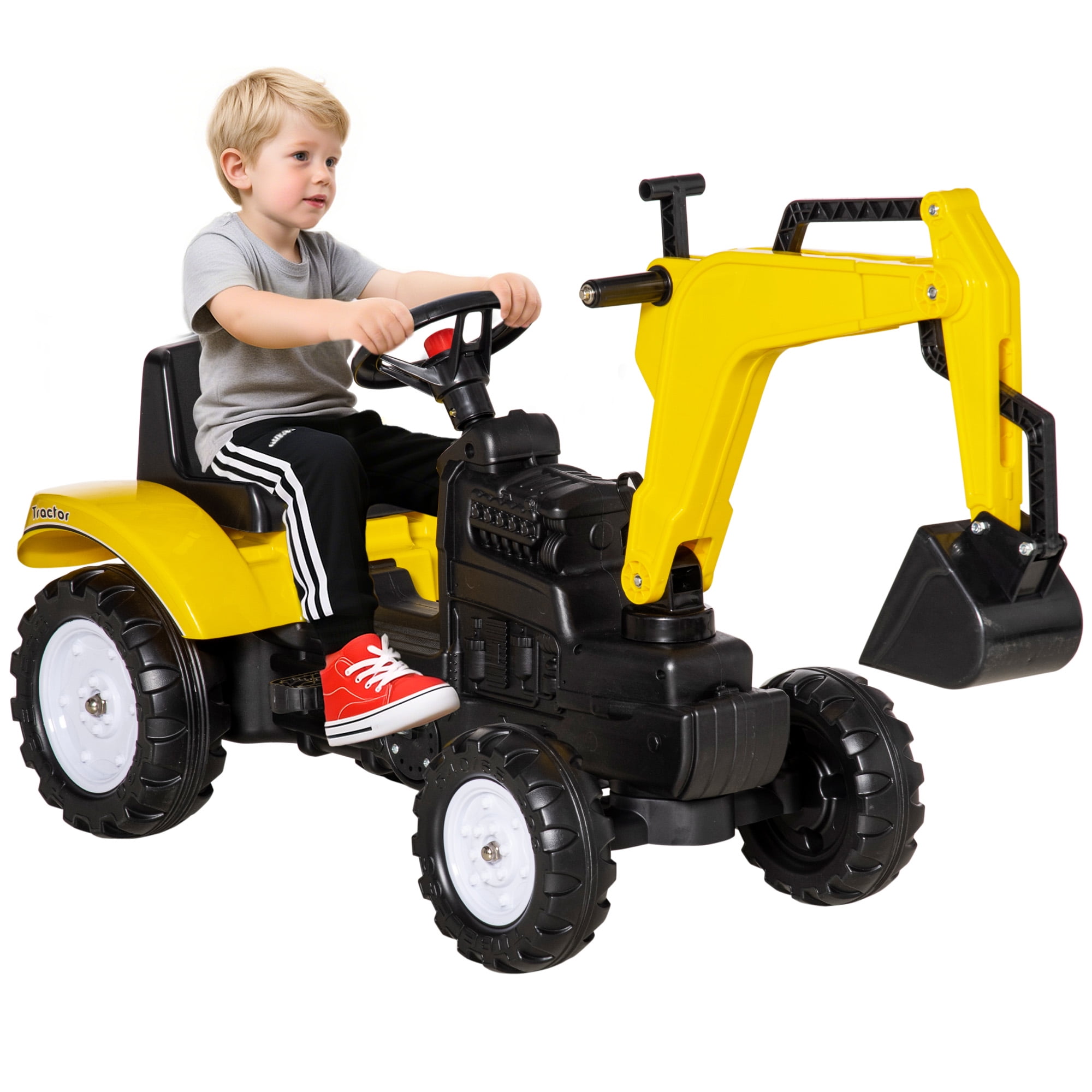 Click here for Aosom Kids Ride On Excavator  Pedal Excavator Ride... prices