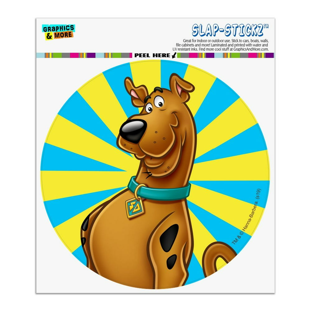Scooby Doo Character Automotive Car Window Locker Circle Bumper Sticker