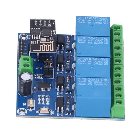 Eujgoov 4 Channel WiFi Relay Module Smart Home Phone APP Remote Switch ...
