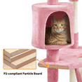 Topeakmart 79'' Multilevel Cat Tree Tower with 2 Condos & Basket ...