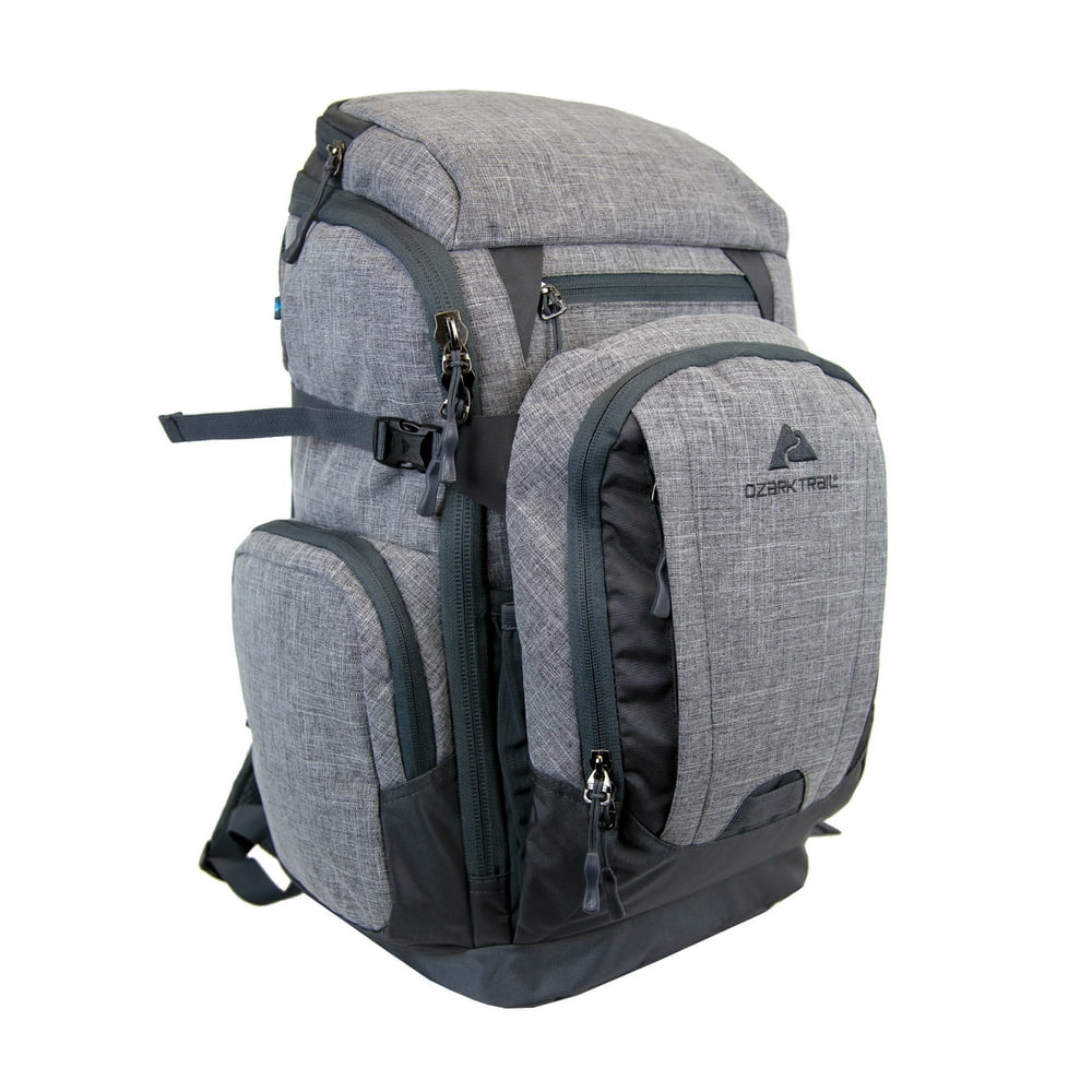 Ozark Trail 40L High Capacity Backpack - Gray Heather - Walmart.com ...