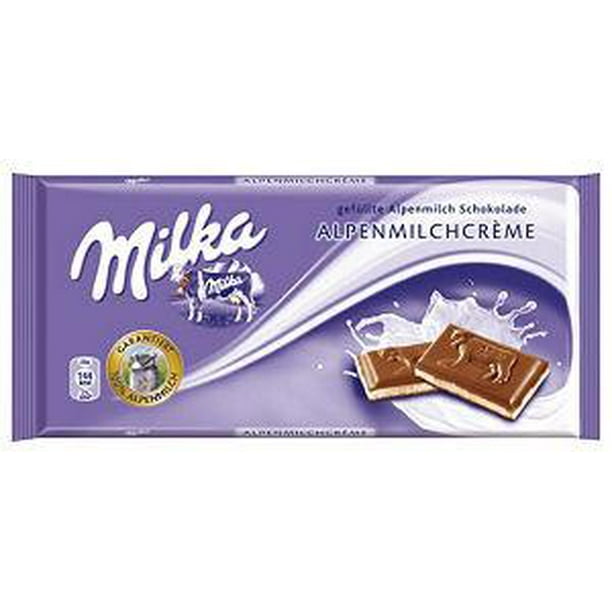 Milka Milk Chocolate, Alpine Milk Cream, 100g - Walmart.com - Walmart.com