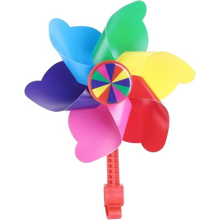 Bike Handlebar Pinwheel Spinning Flower Pinwheel Colorful Bike Windmill ...