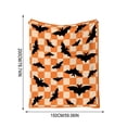 CaiTeLin Halloween Printed Fleece Blanket Soft, Throw Blanket Warm Cozy ...