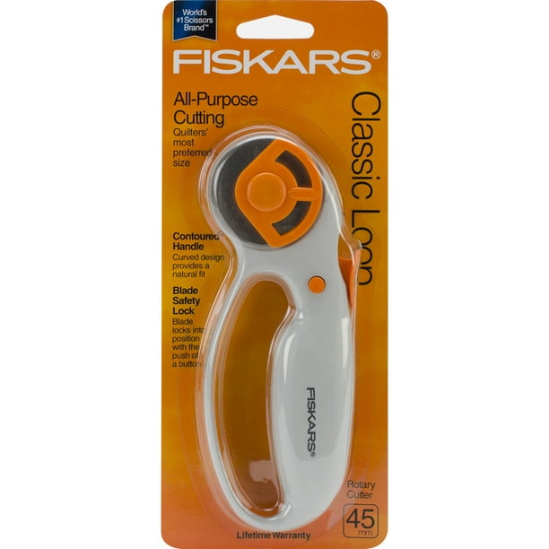 Fiskars Classic Comfort Loop Rotary Cutter 45mm-Gray 195210 - Walmart.ca