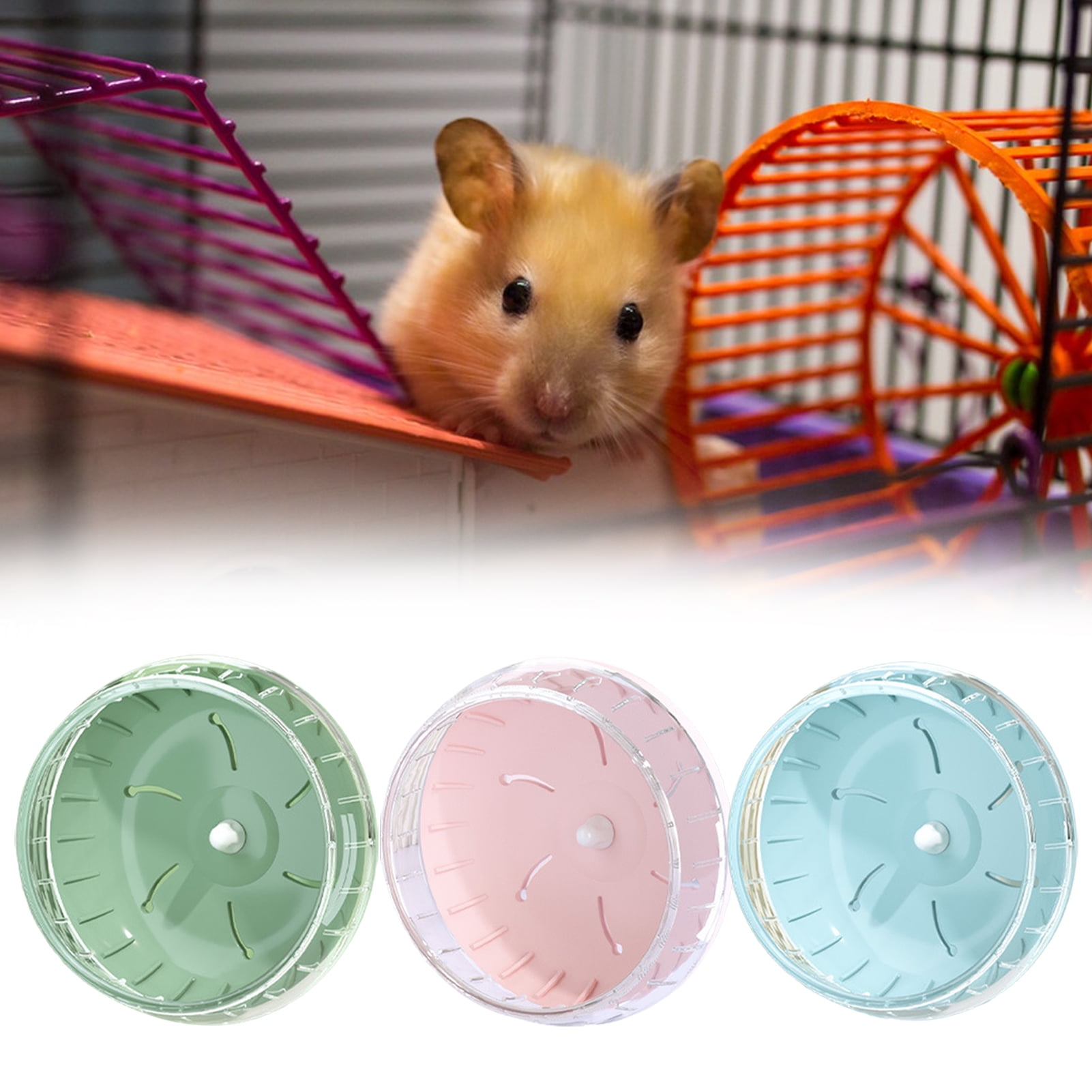 opvise 12cm/14cm Hamster Wheel Easy to Install Disassemble Mute Design ...