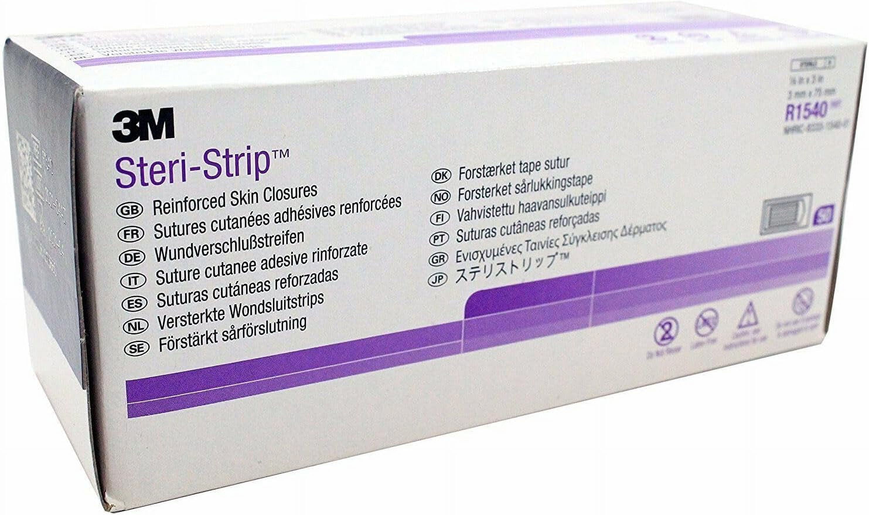 3M Skin & Wound Closure Strips - Reinforced & Sterile Adhesives for ...