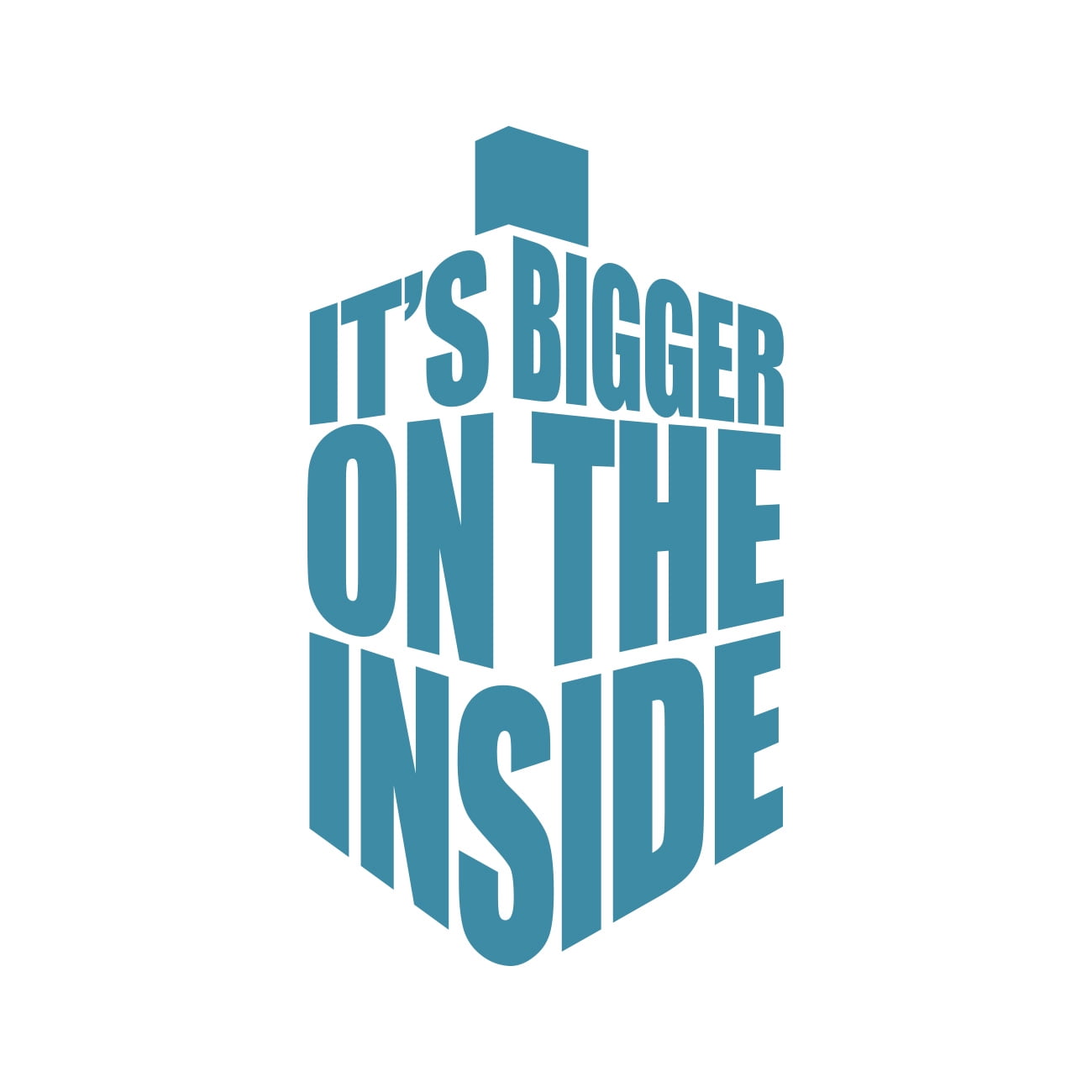 It's Bigger on the Inside Sticker Decal Die Cut - Self Adhesive Vinyl ...