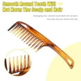 Vocoste Hair Comb Detangling Comb Long Handle Hair Combs Brown for ...