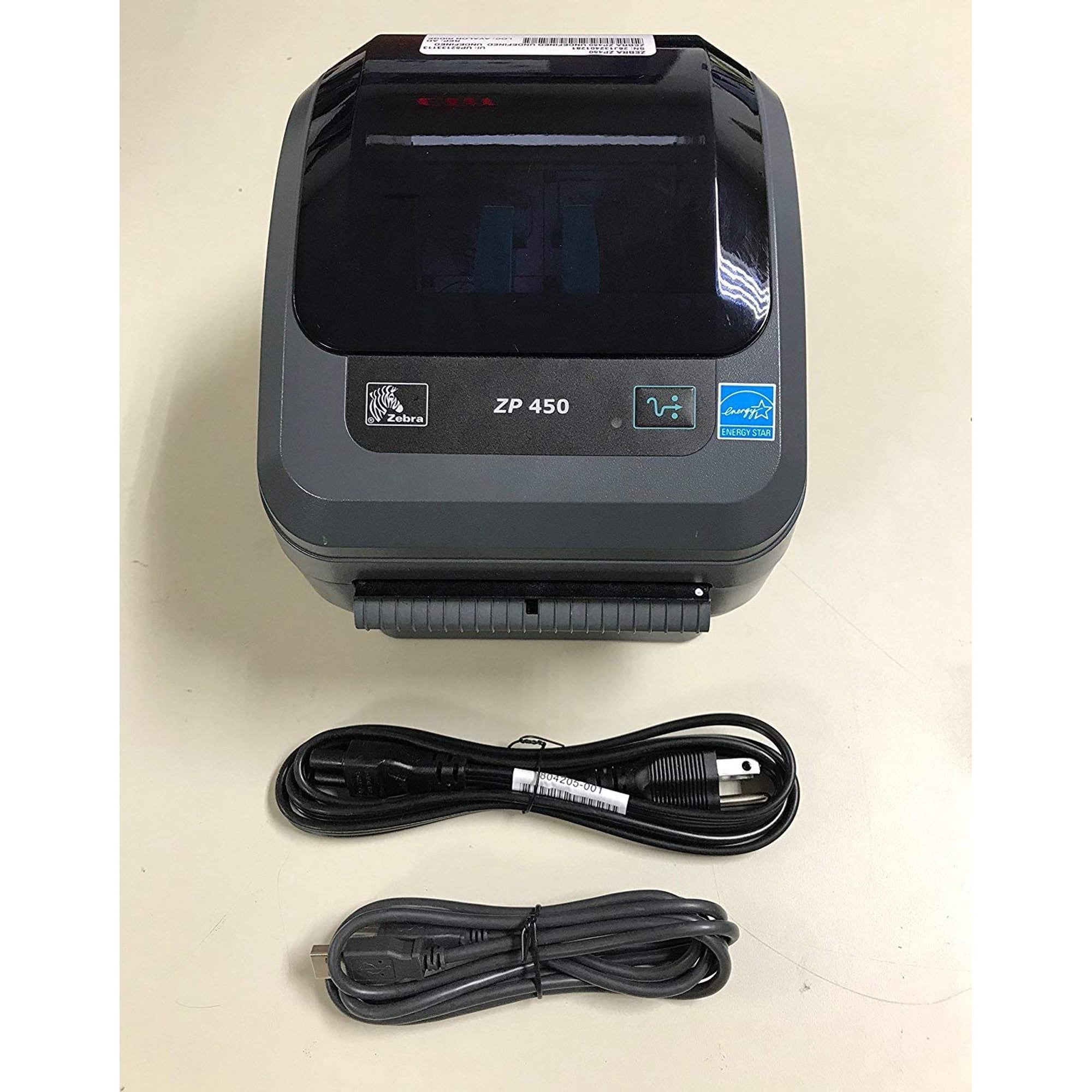 Zebra ZP450 Thermal Label Printer, USB Connectivity, Refurbished, 4x6 ...