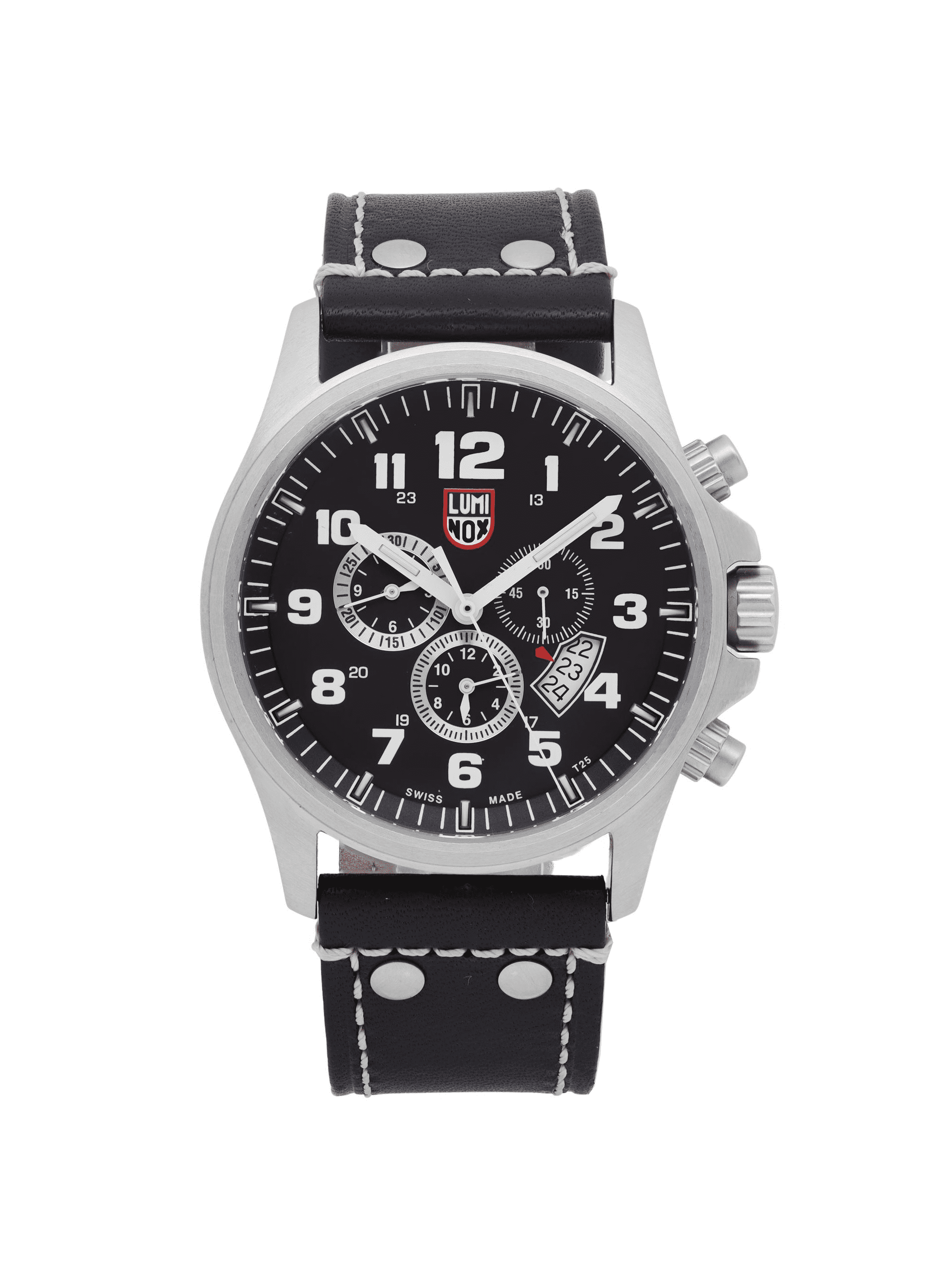 Luminox Field Chrono Alarm 1880 Series Steel Black Dial Quartz Men ...