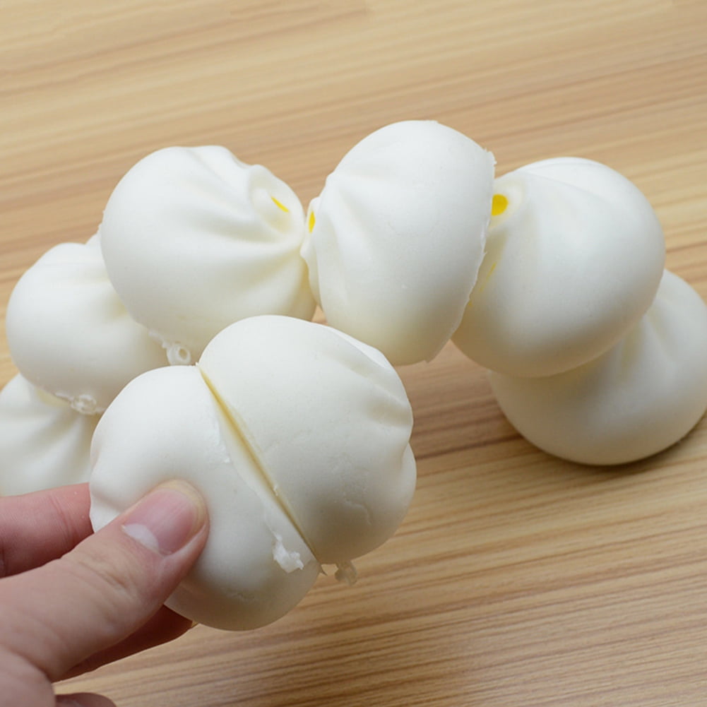 Travelwant 6Pcs Squishy Stress Balls Fidget Toys -Large Steamed Stuffed ...