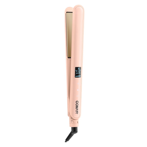 Tayshia by Conair Double Ceramic 1" Flat Iron Hair Straightener Peach ...