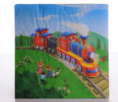 Little Chug Train Beverage Napkins (16 ct) - Walmart.com