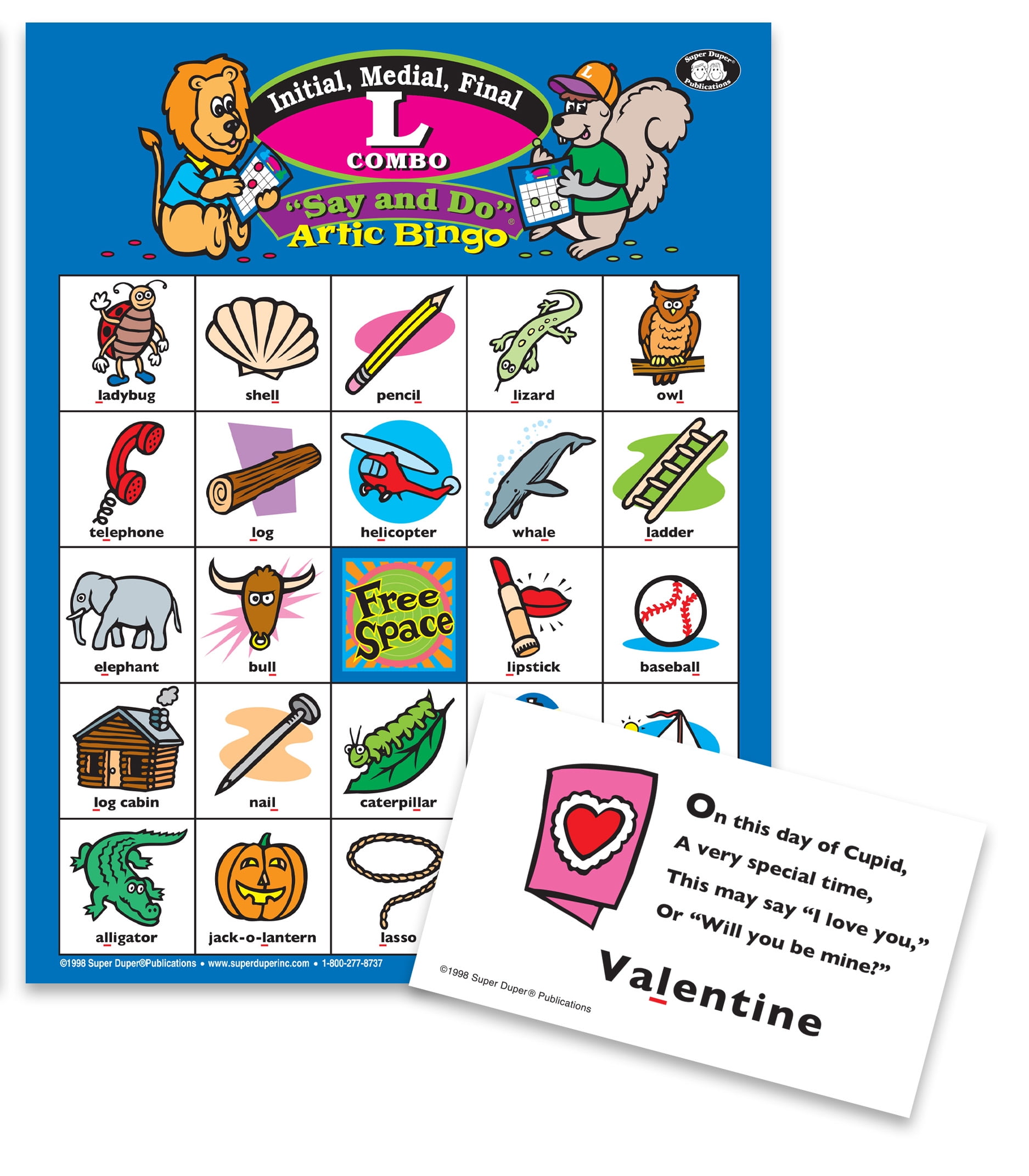 Buy Super Duper Publications | Say and Do Artic Bingo Sound Game Letter ...