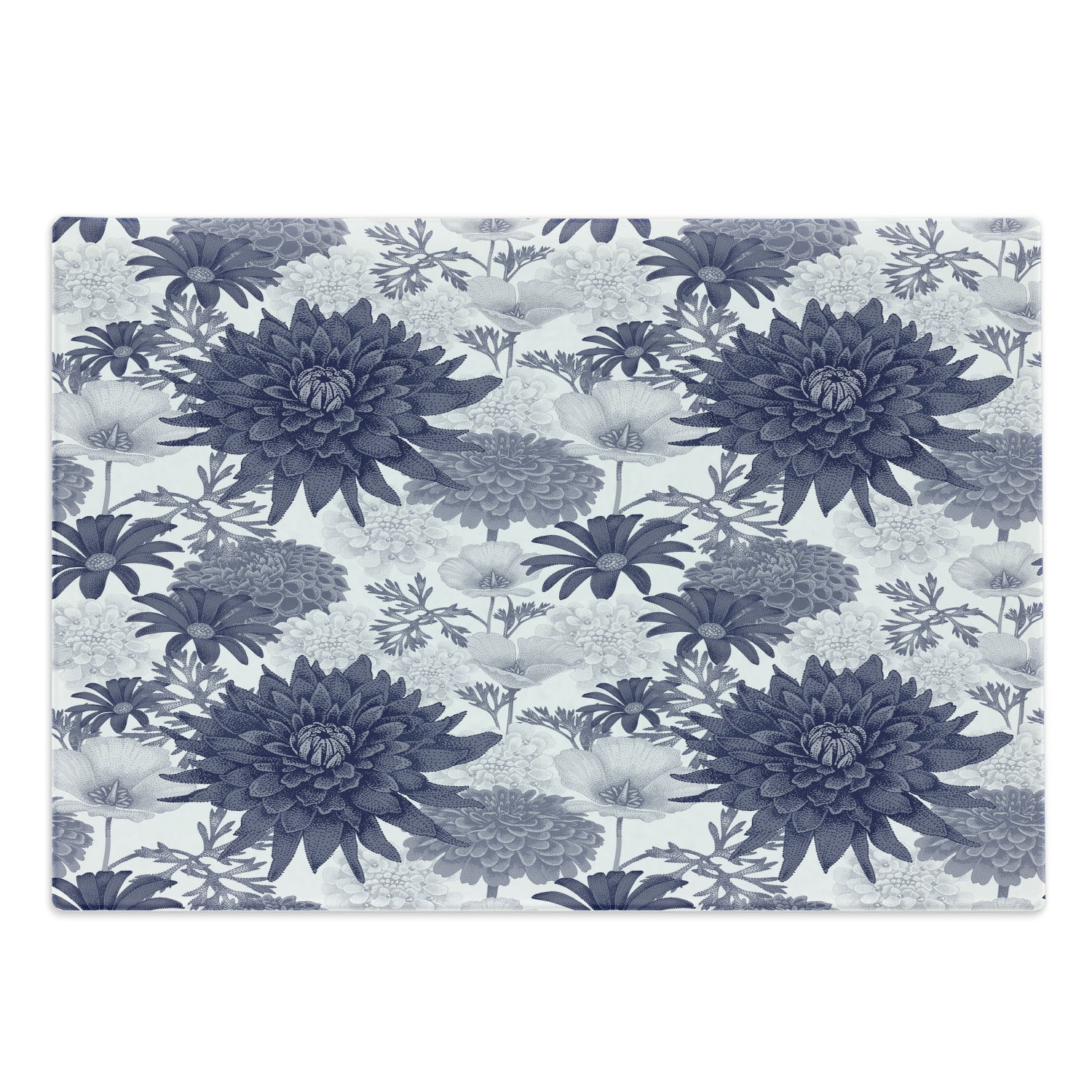 Dahlia Flower Cutting Board, Dotted Digital Paint of Dahlia Botanical ...